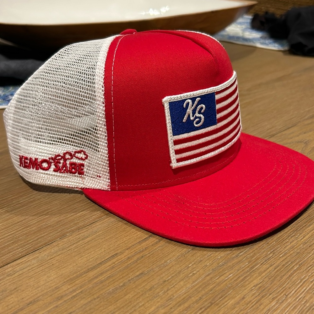 Kemosabe Red American Flag Flat Bill - Gem